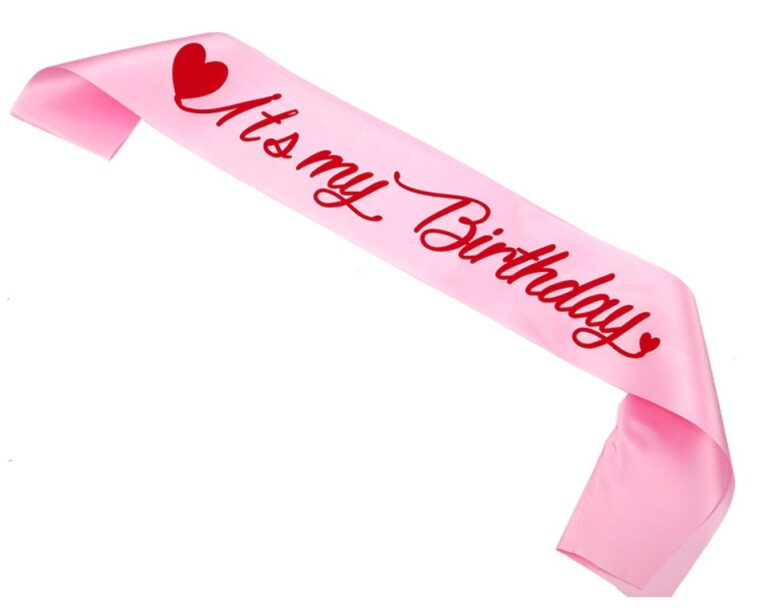Its My Birthday Sash (Pink) - Party.my - Malaysia Online Party Pack Shop