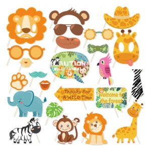 25pcs Animal Photo Booth Props - Party.my - Malaysia Online Party Pack Shop